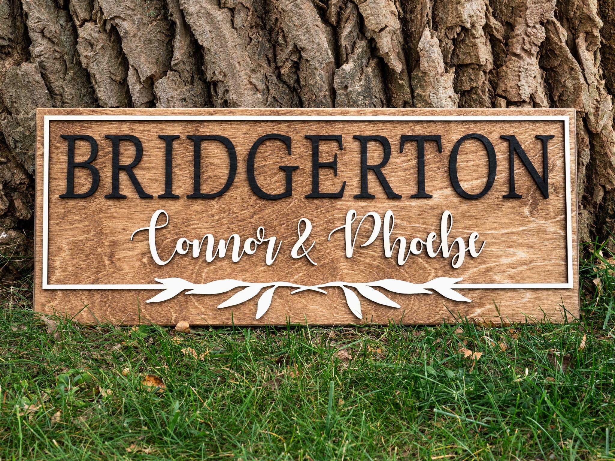 Custom Wooden Wedding Sign, Personalized Wedding Anniversary Gift ...