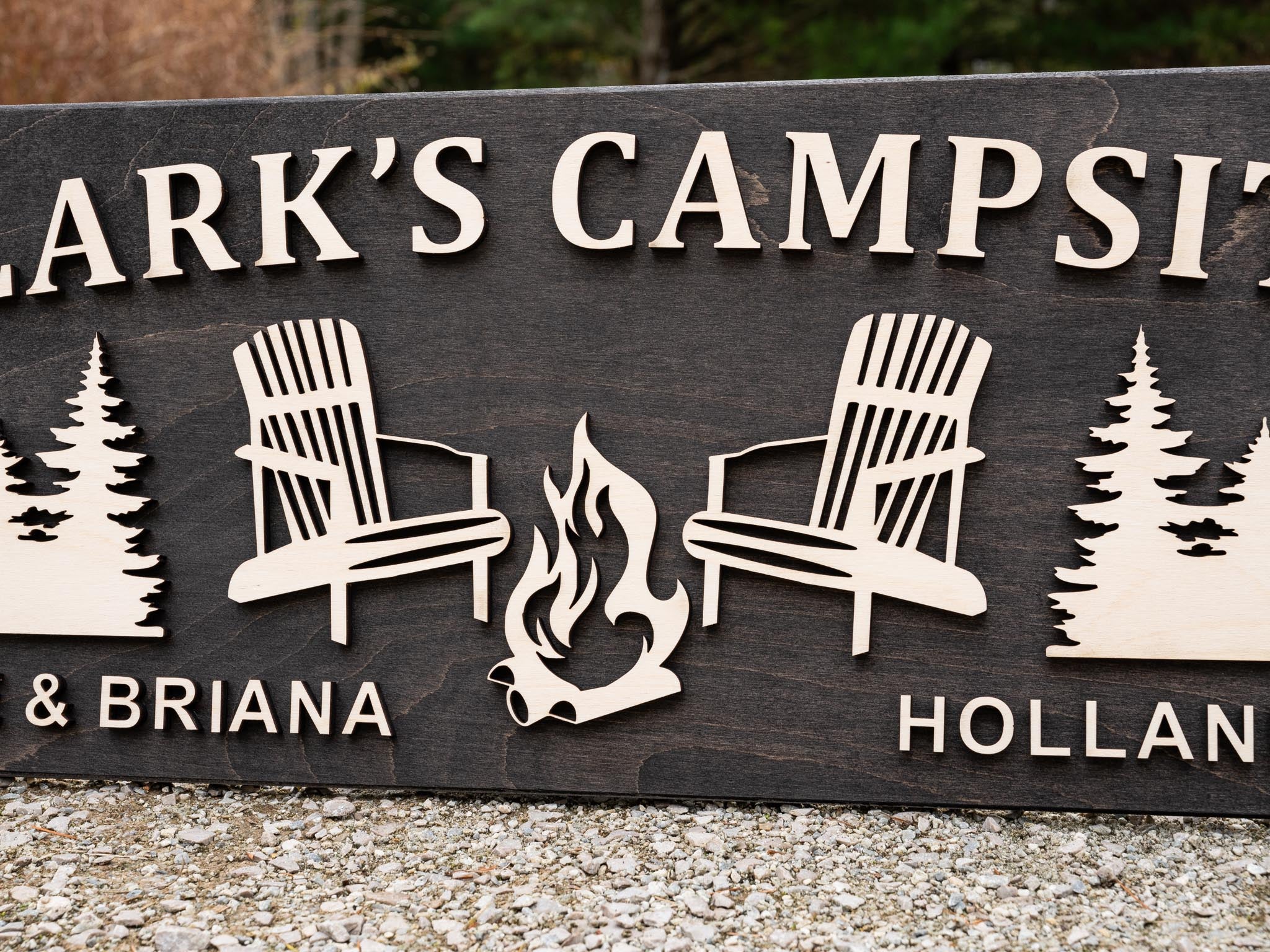 Custom Campfire Sign | Camping Sign | Personalized Campsite Decor ...