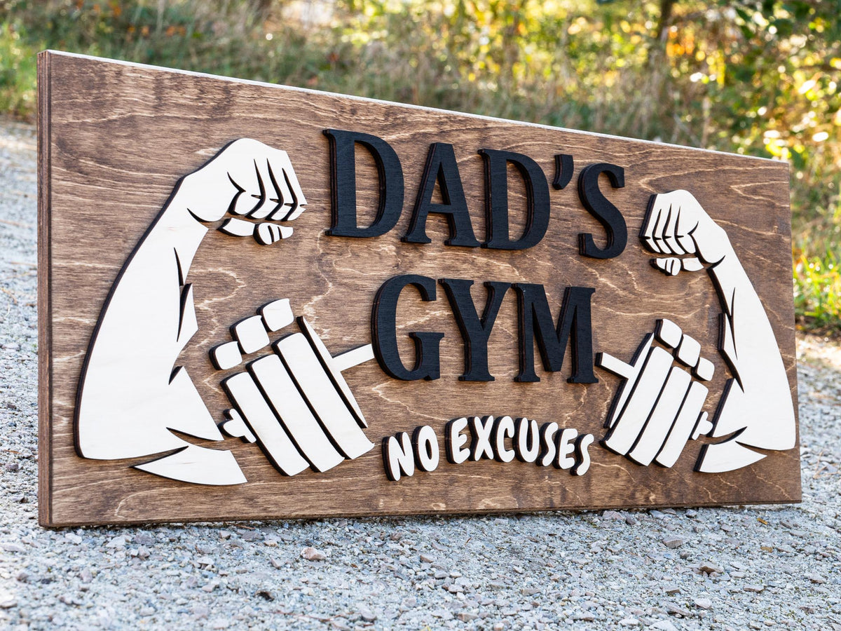 Custom Home Gym Name Sign | Personalized Father's Day Gift | Name Sign ...