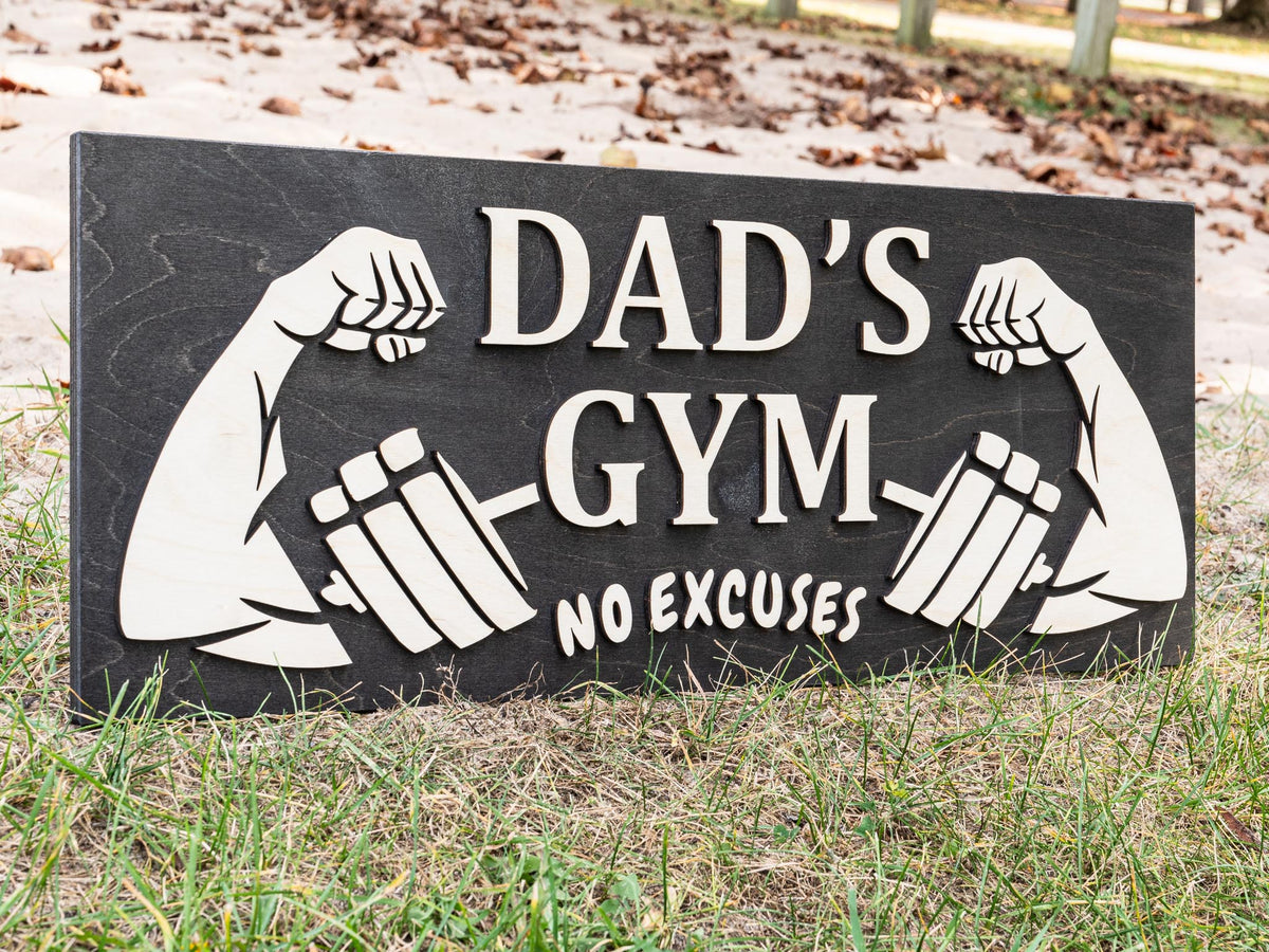 Custom Home Gym Name Sign | Personalized Father's Day Gift | Name Sign ...