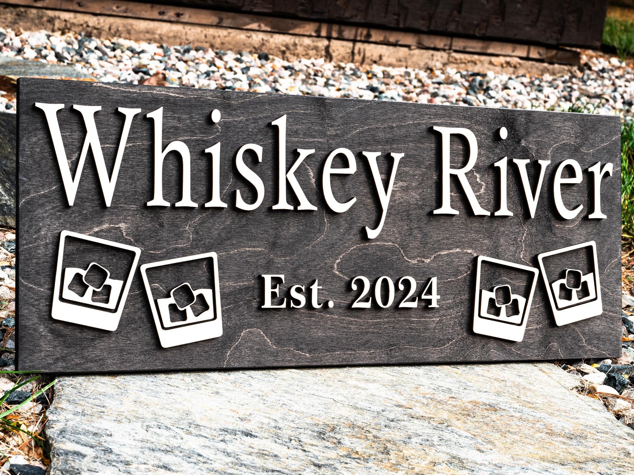 Personalized Bar Sign | Home Bar Decor | Man Cave Sign– Laser Woodworker