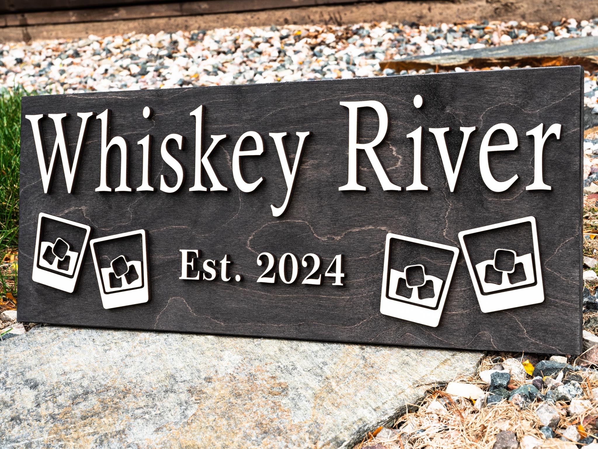Personalized Bar Sign | Home Bar Decor | Man Cave Sign– Laser Woodworker