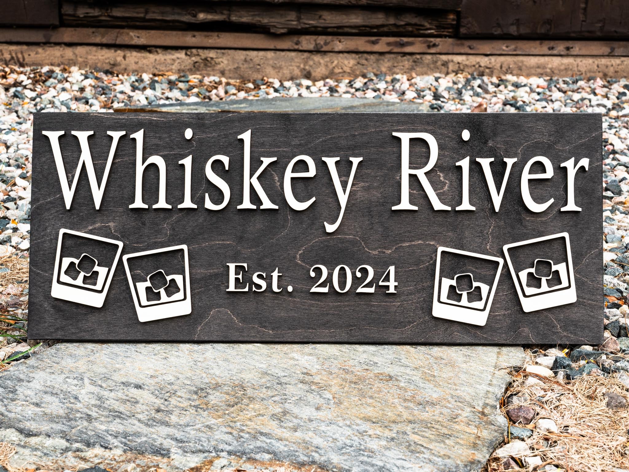 Personalized Bar Sign | Home Bar Decor | Man Cave Sign– Laser Woodworker