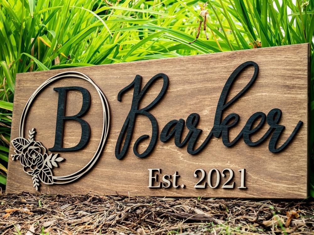 Custom Wedding Sign | Personalized Wedding Gift | Anniversary Gift ...