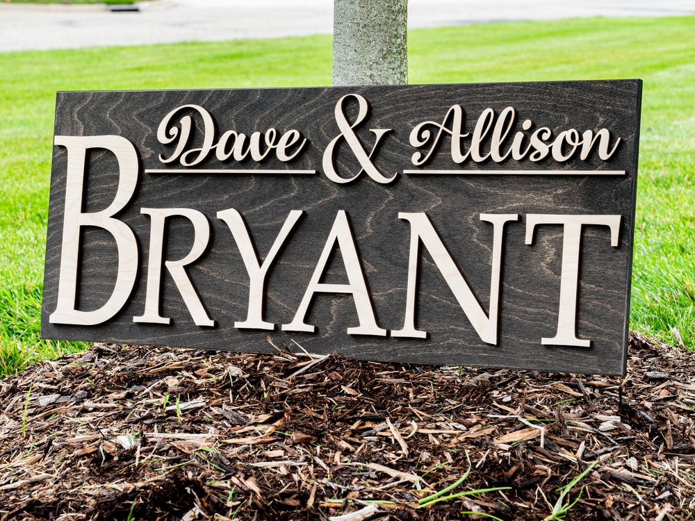Custom Classic & Clean Sign | Personalized Wedding Gift | Classy Decor ...