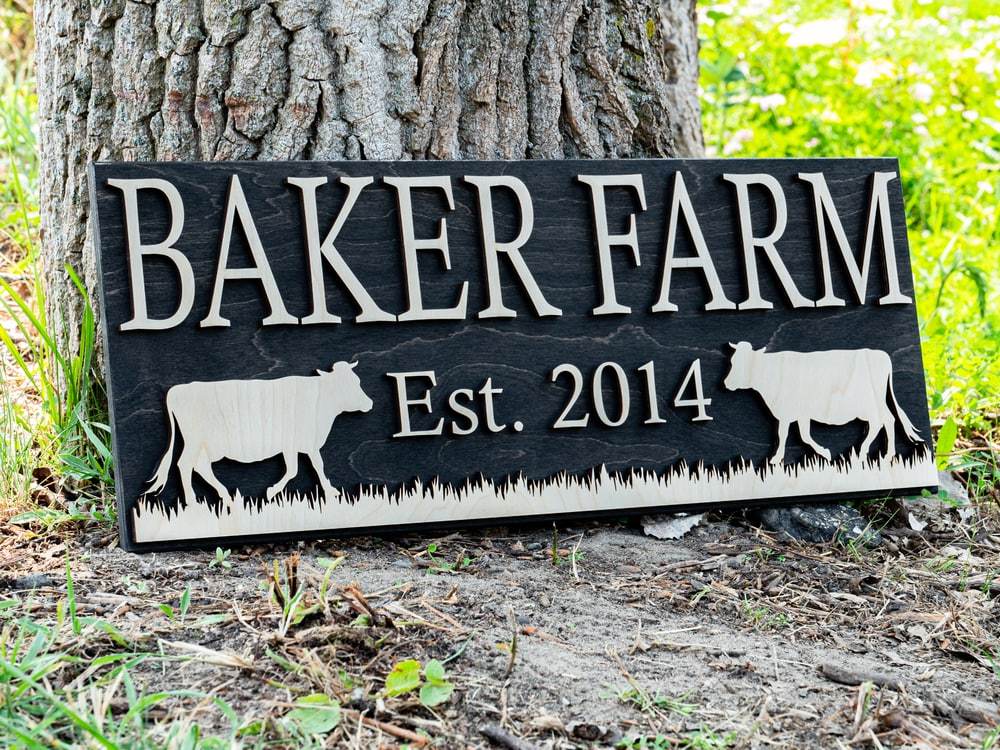 Custom Farm Signs | Personalized Farm Gift | Ranch Decor | Farm Decor ...