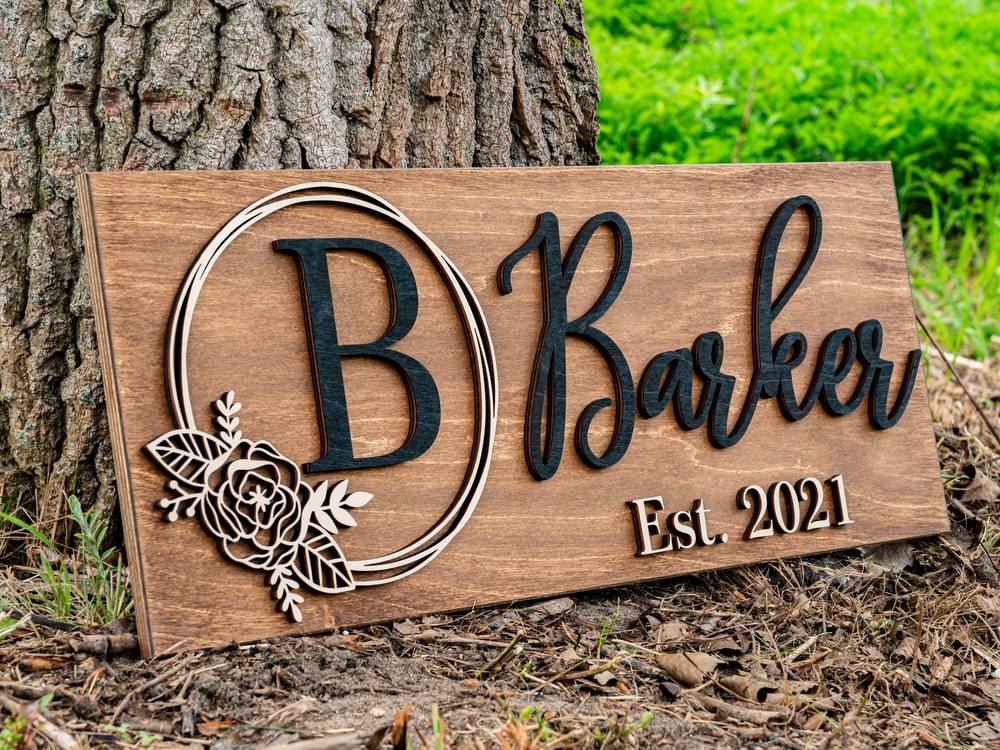 Custom Wedding Sign | Personalized Wedding Gift | Anniversary Gift ...